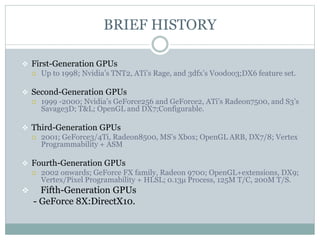 graphics processing unit ppt | PPTX
