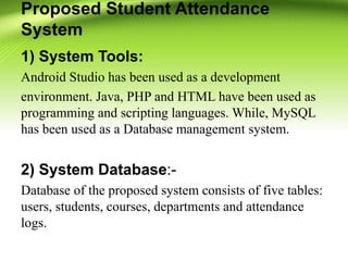 Student Attendance System ppt | PPTX