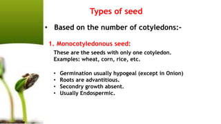 Seed and it's types | PPTX