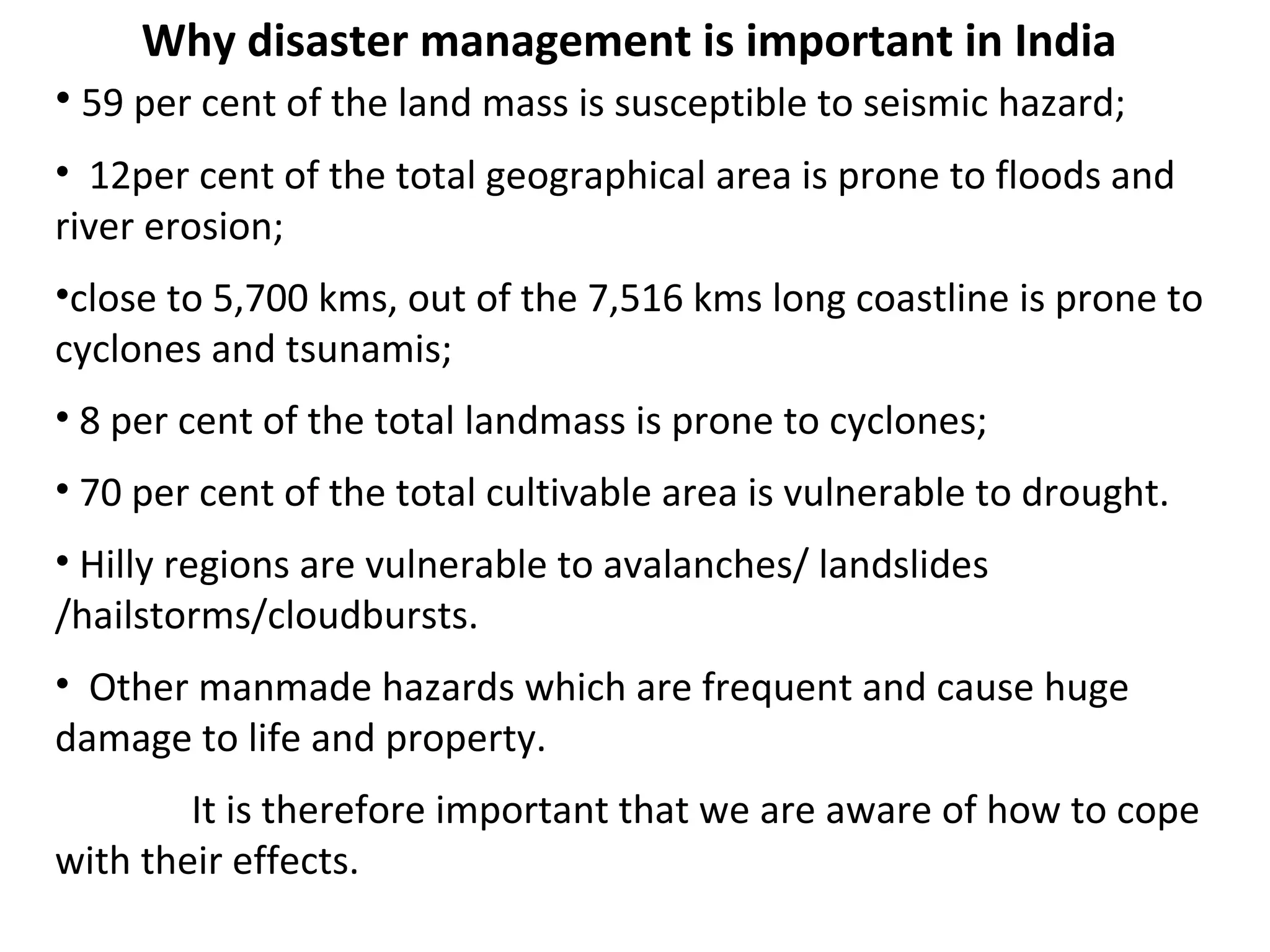 disaster management pgs 506 for pg student | PPT