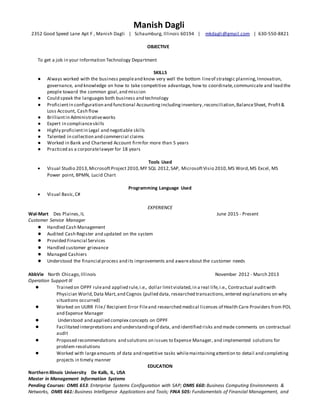 Manish it resume | PDF