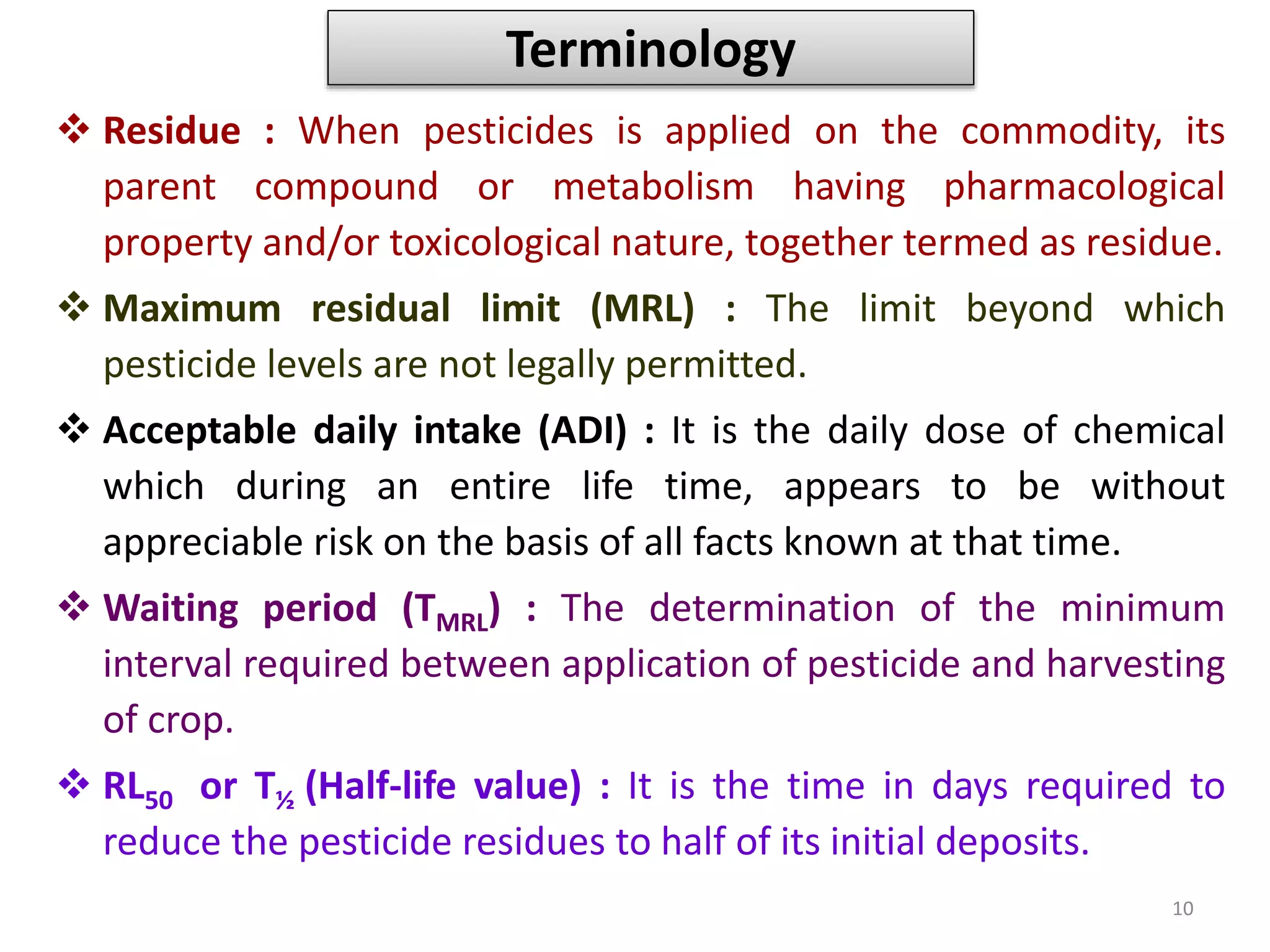 Pesticide Residue Analysis | PPTX