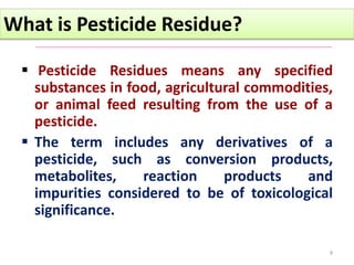 Pesticide Residue Analysis | PPTX