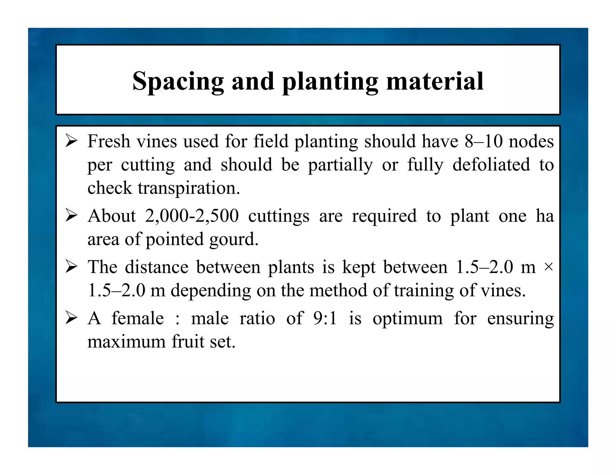 Pointed gourd production technology | PDF