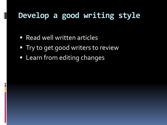 Manish ppt on writing and publishing an article | PPT