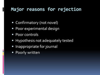 Manish ppt on writing and publishing an article | PPT