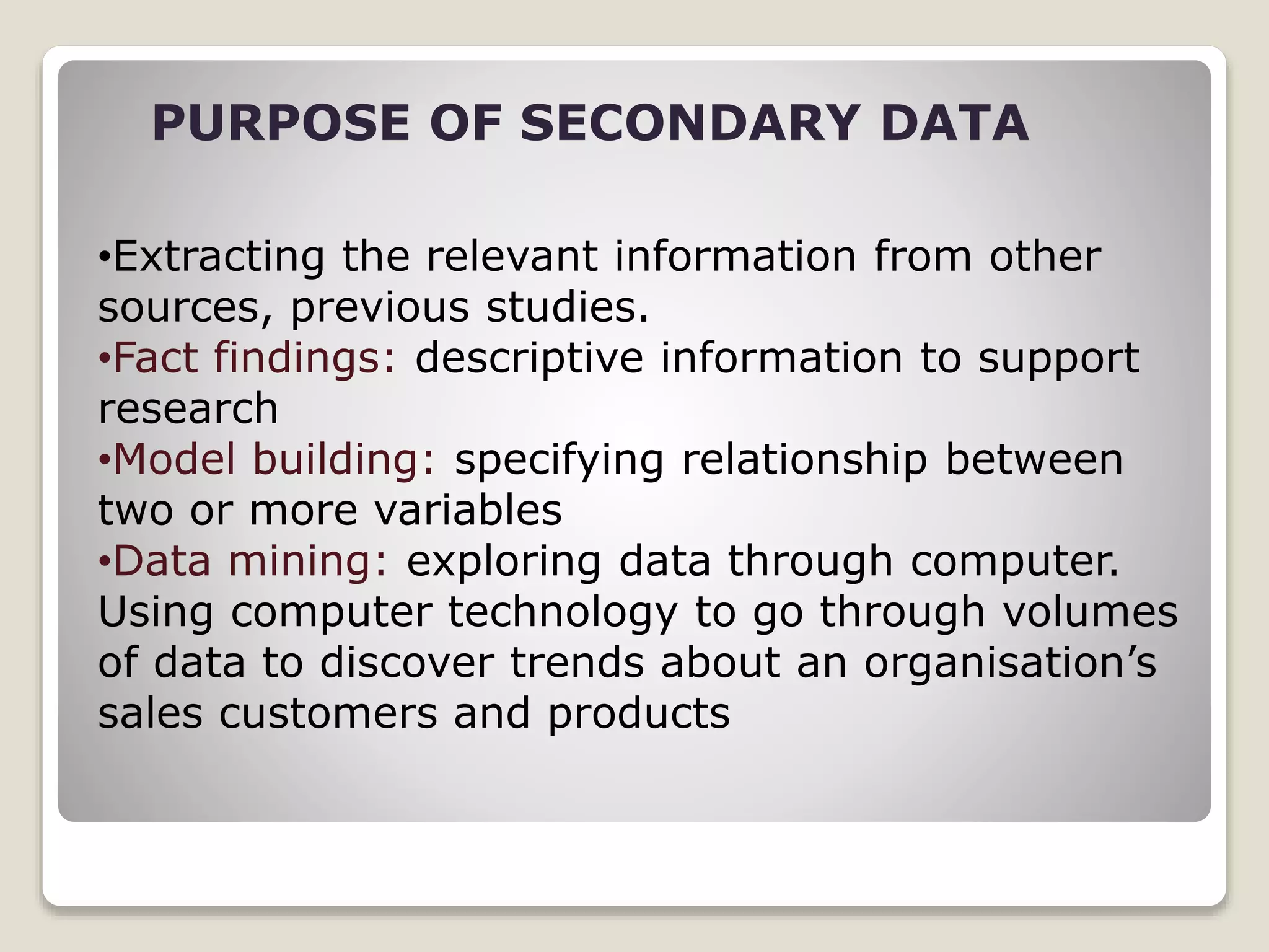 SECONDARY DATA | PPTX | Secondary Education | Education