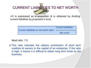 RATIO ANALYSIS training report | PPTX