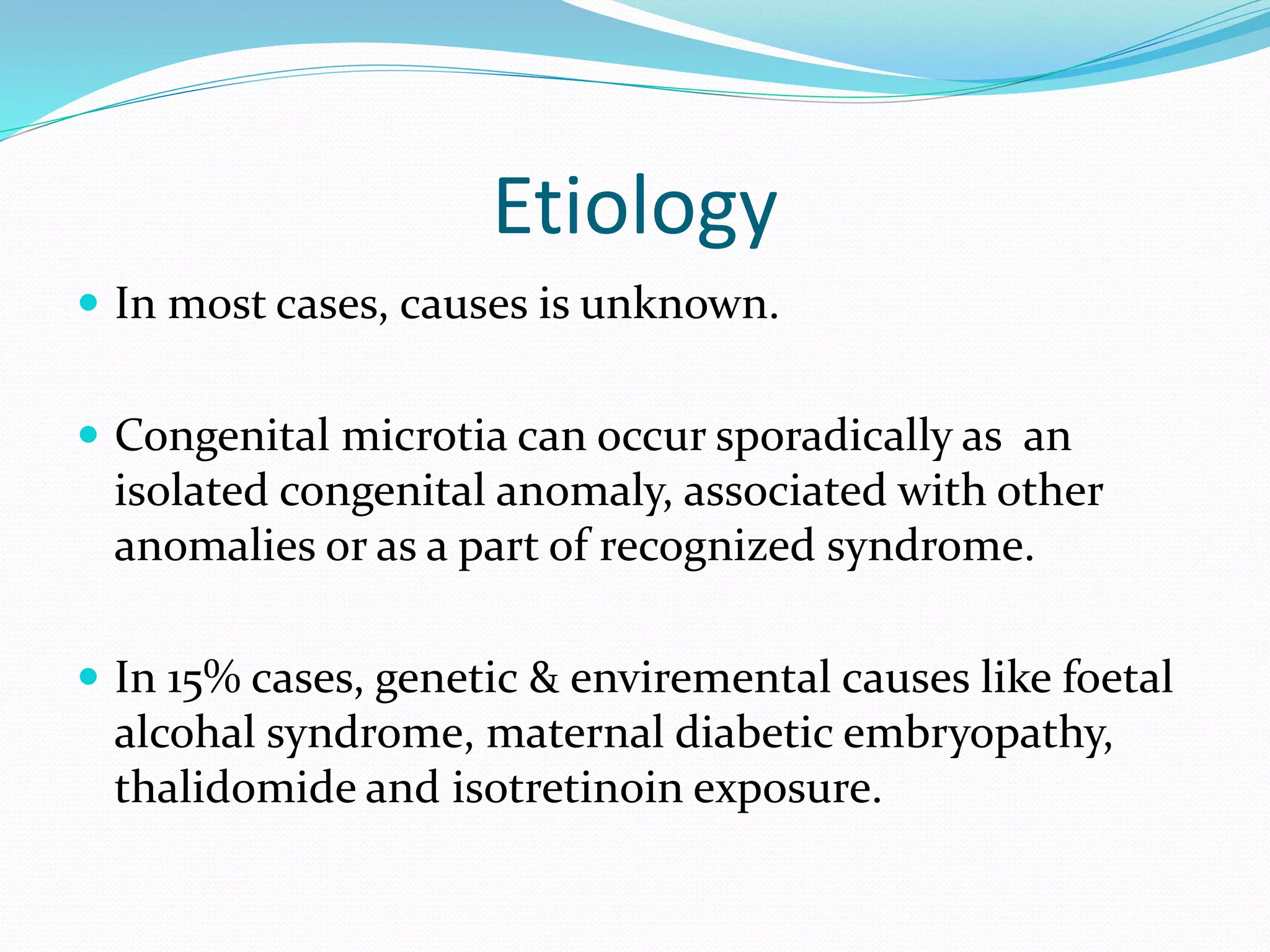 EMBRYOLOGY AND MALFORMATION OF EAR | PPTX