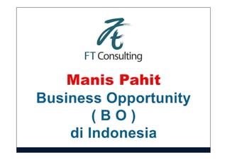 Manis & pahit bo indonesia | PDF