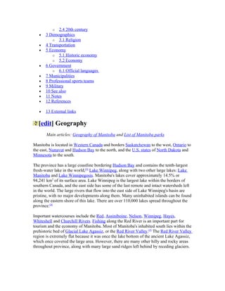 Manitoba | DOC