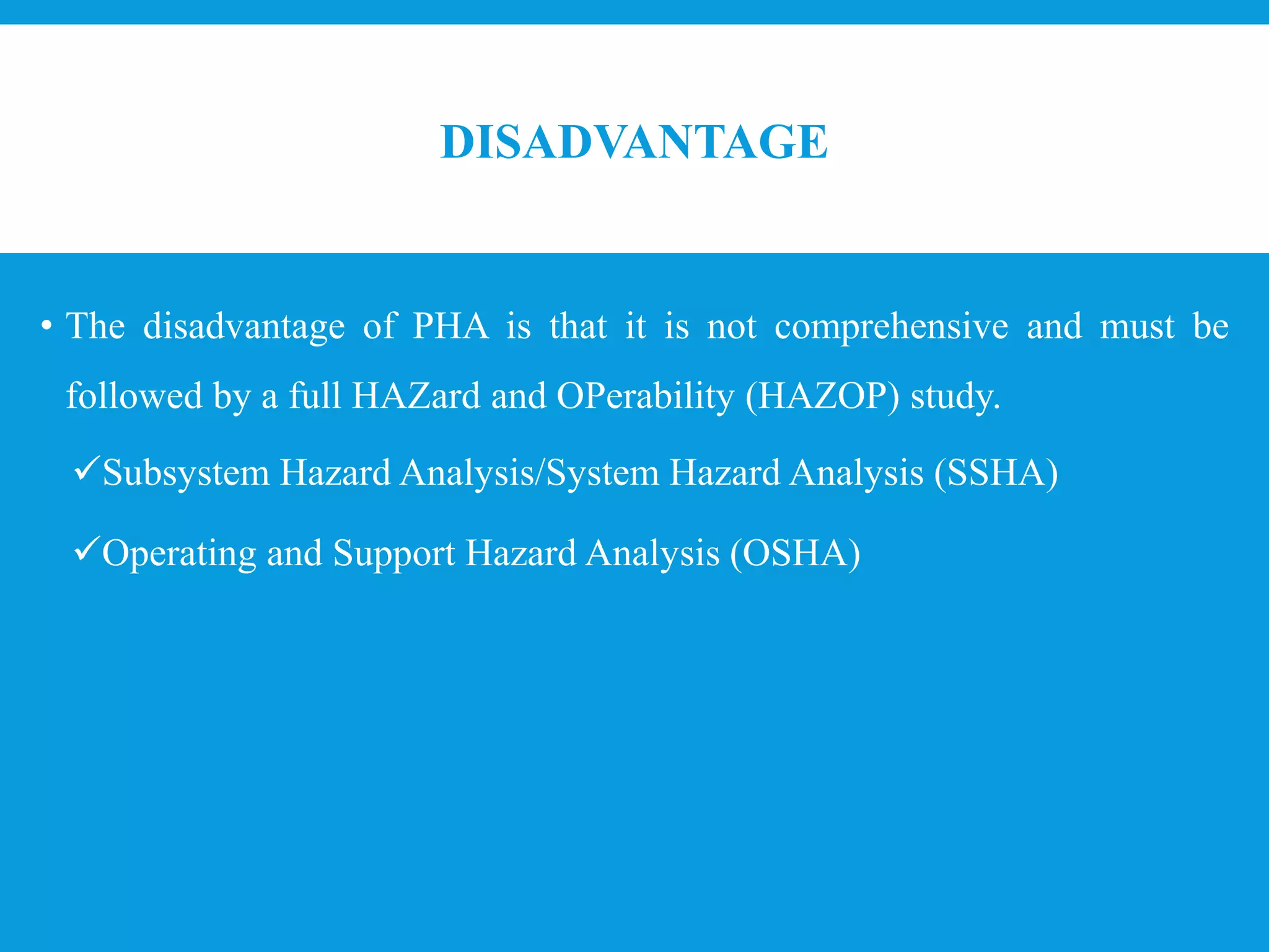Preliminary Hazard Analysis | PPTX