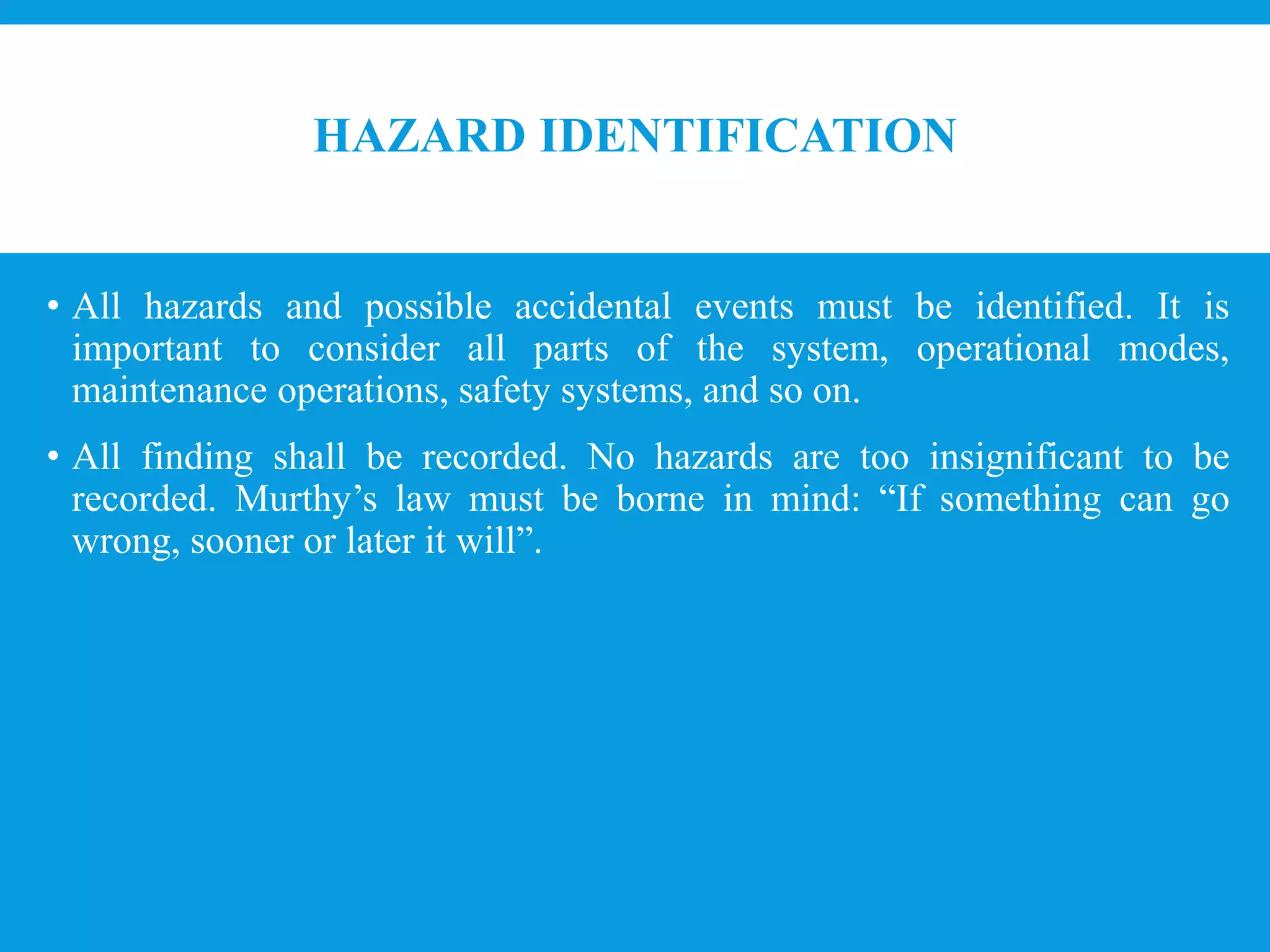 Preliminary Hazard Analysis | PPTX