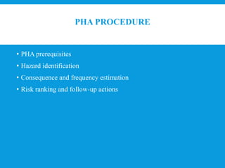 Preliminary Hazard Analysis | PPTX