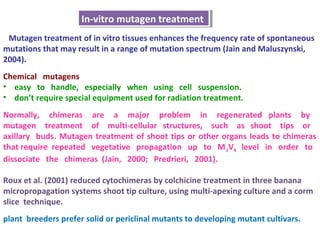 Invitro mutation selection for biotic stresses in Plants | PPT