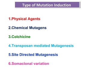 Invitro mutation selection for biotic stresses in Plants | PPT
