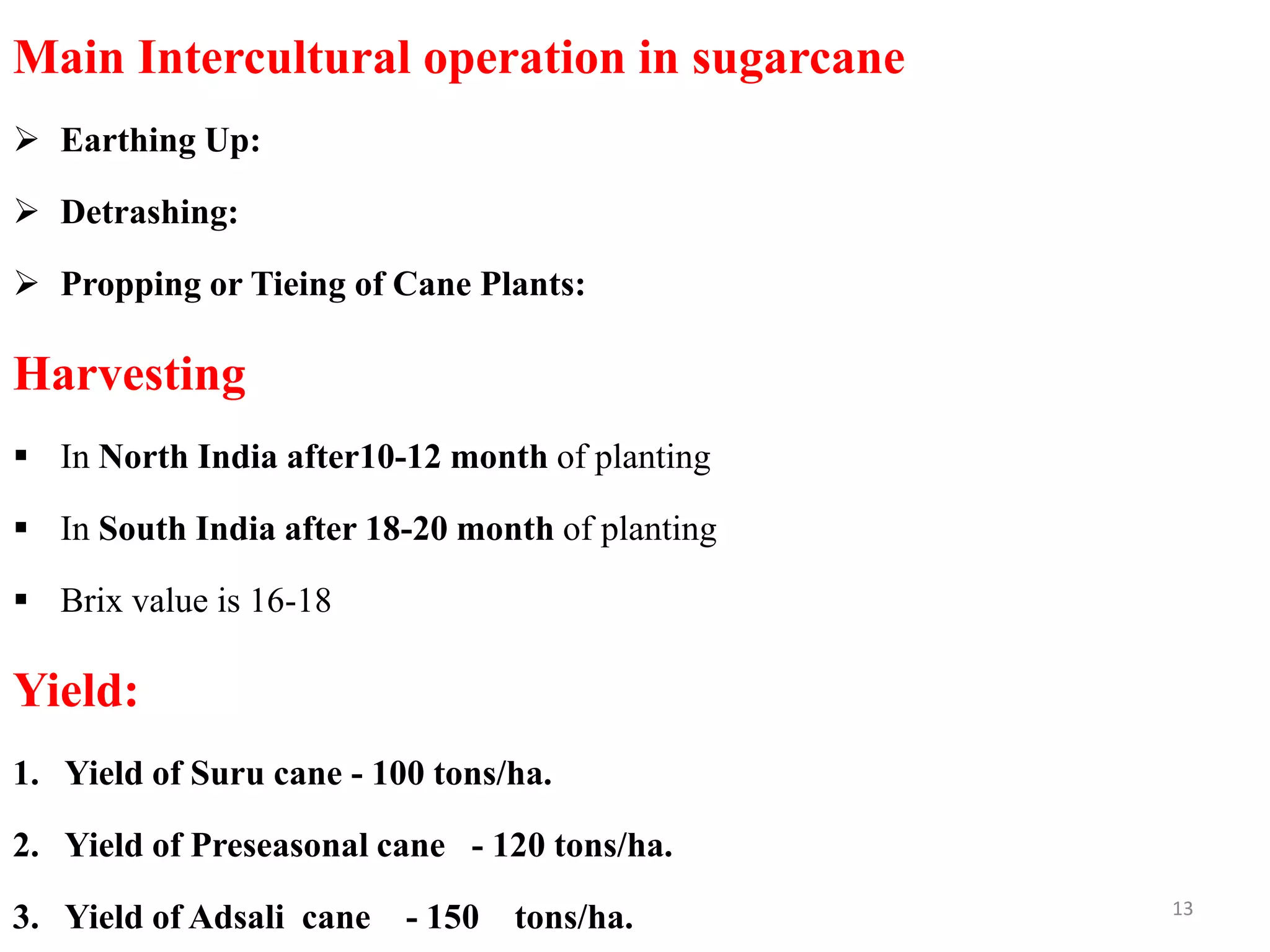 Cultivation of sugarcane......... | PPTX