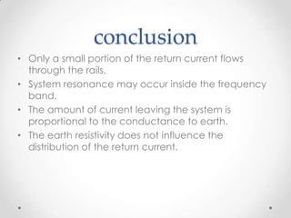 Distribution of traction return current | PPTX