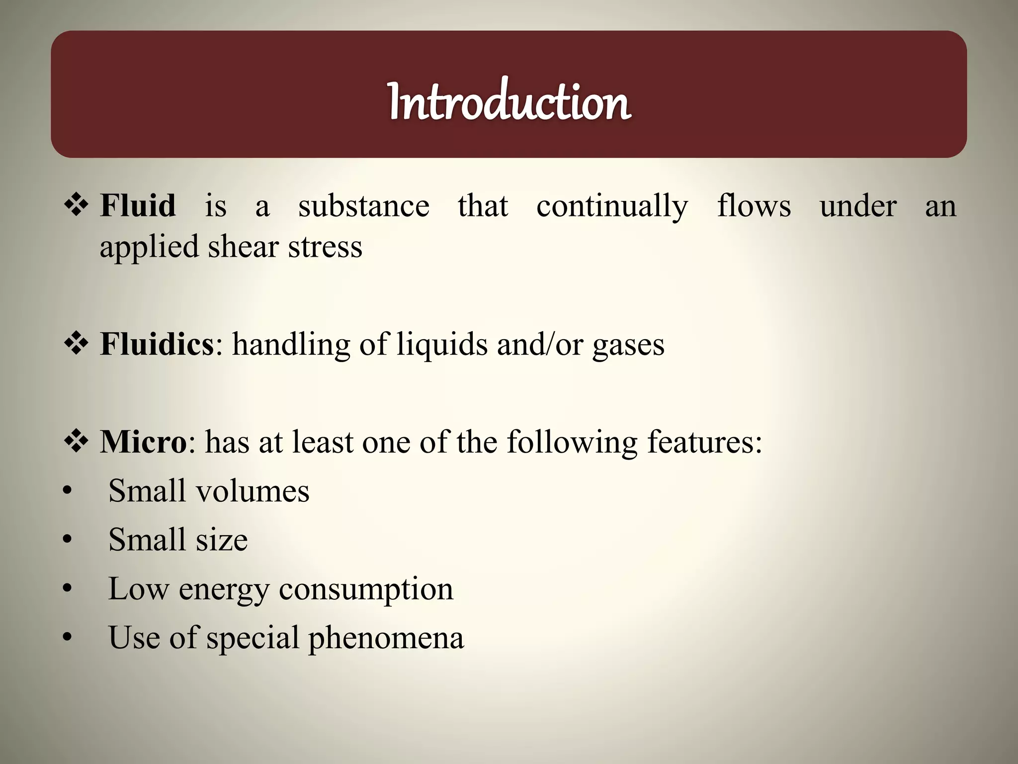 Micro and Nanofludics | PPTX