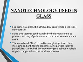 application of nanotechnology in civil engineering | PPTX