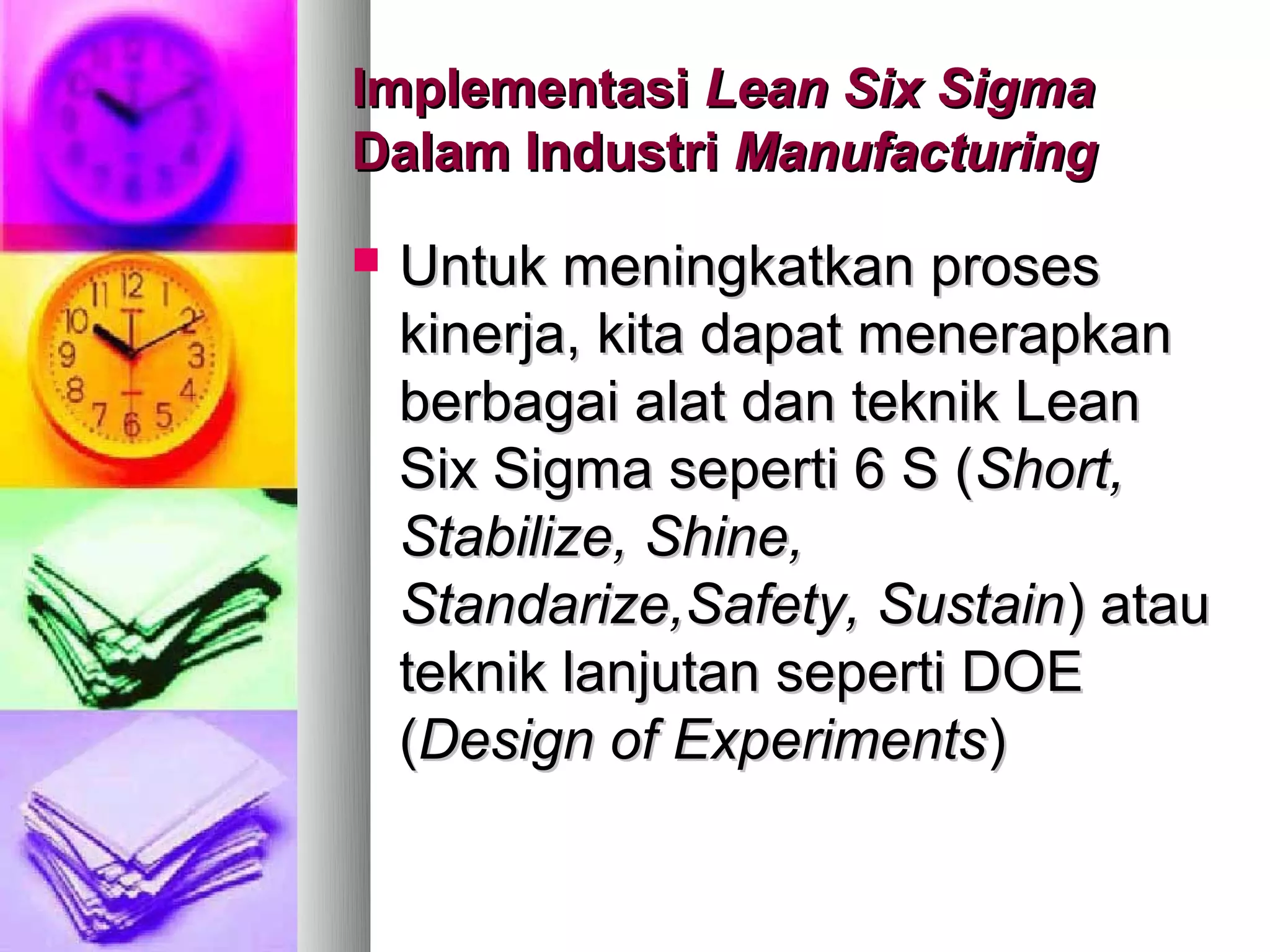 Manj kualitas lean six sigma (kel. 7) | PPT