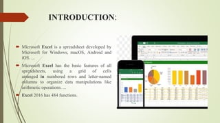 ms excel | PPT
