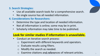 RMI Module2_Literature Survey and technical reading PPT | PDF