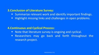 RMI Module2_Literature Survey and technical reading PPT | PDF
