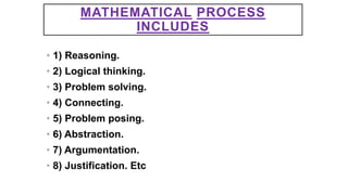 Mathematical process | PPT