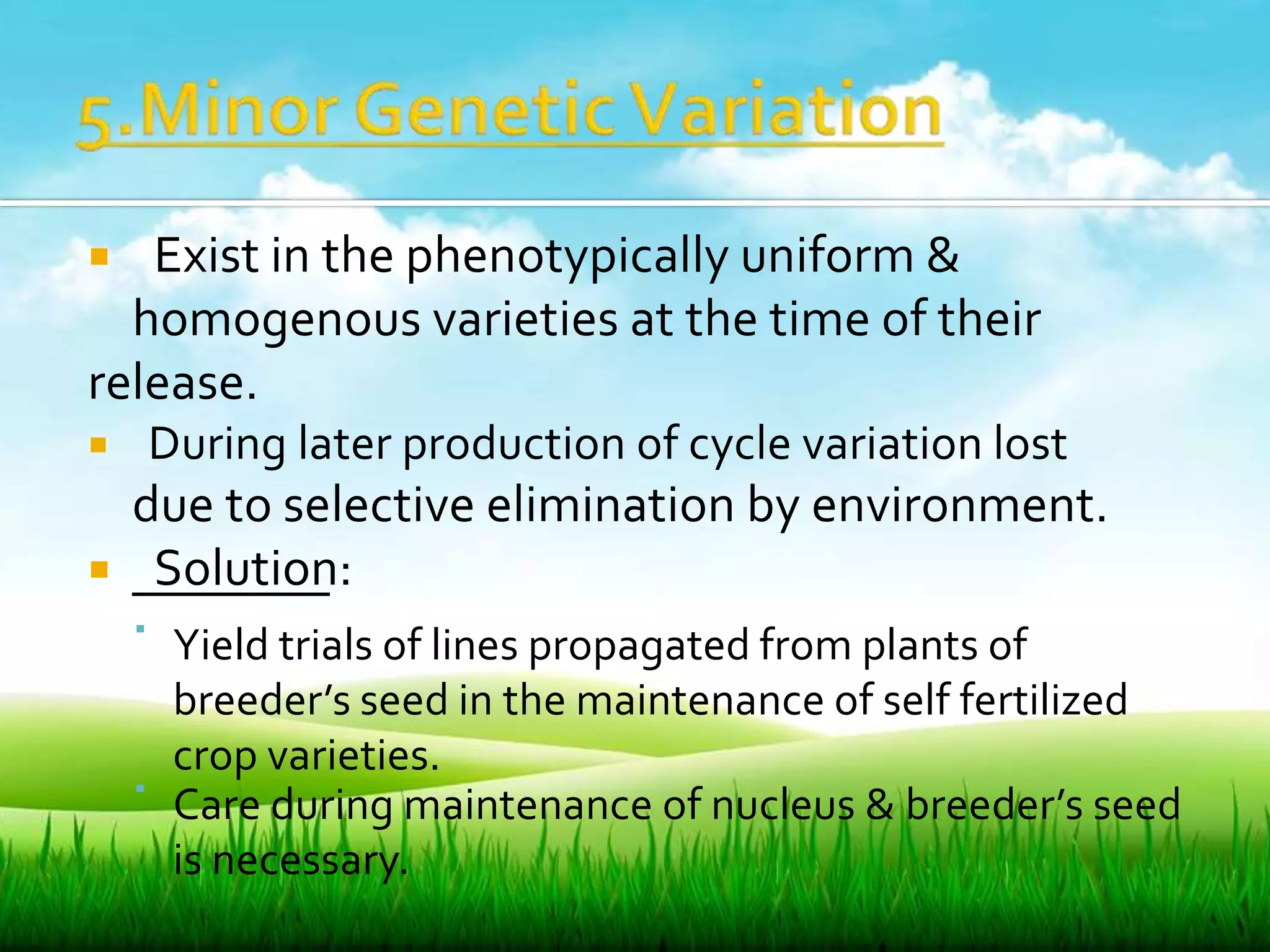 principles of seed production | PPTX