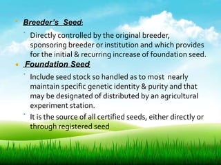 principles of seed production | PPTX