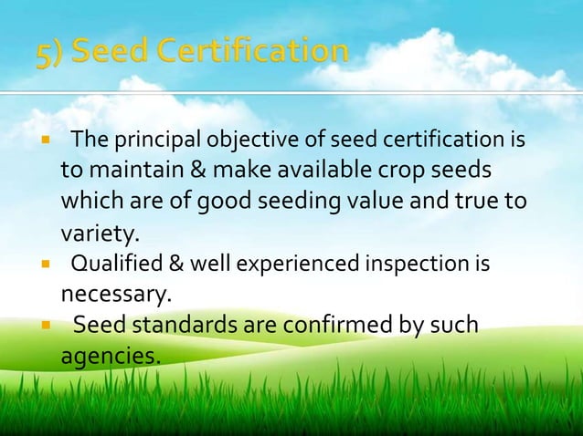 principles of seed production | PPTX