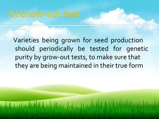 principles of seed production | PPTX