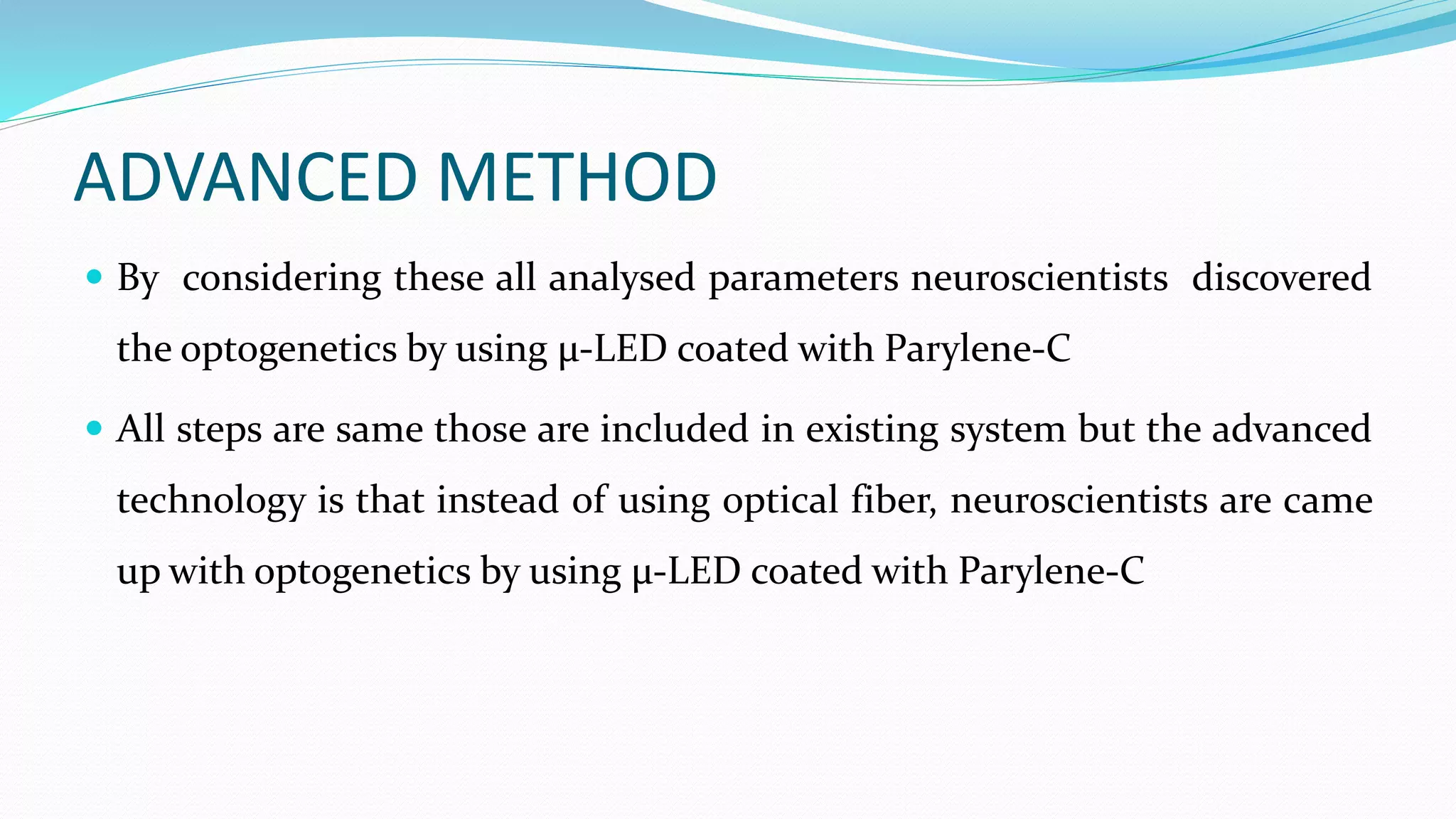 Optical propagation of blue LED light in brain tissue and Parylene-C ...