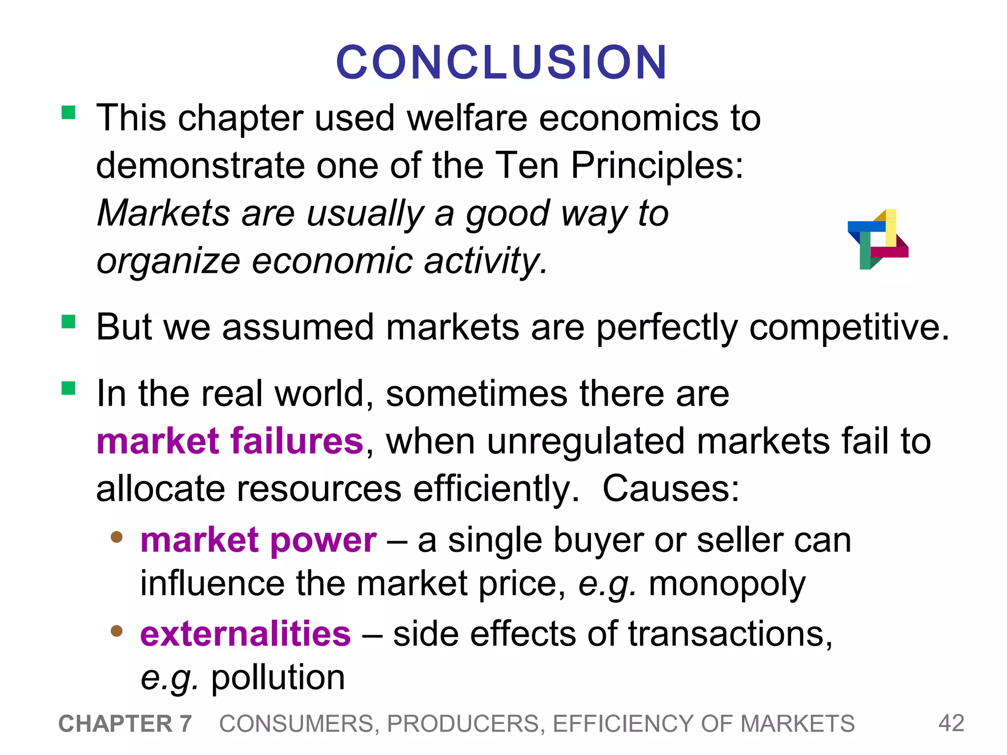 Mankiew chapter 7 Consumers, Producers, and the Efficiency of Markets | PPT