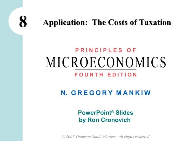 Mankiew chapter 8 | PPT