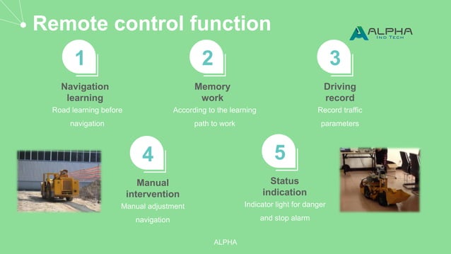 Mining equipment remote control system ALPHA sophie | PPT