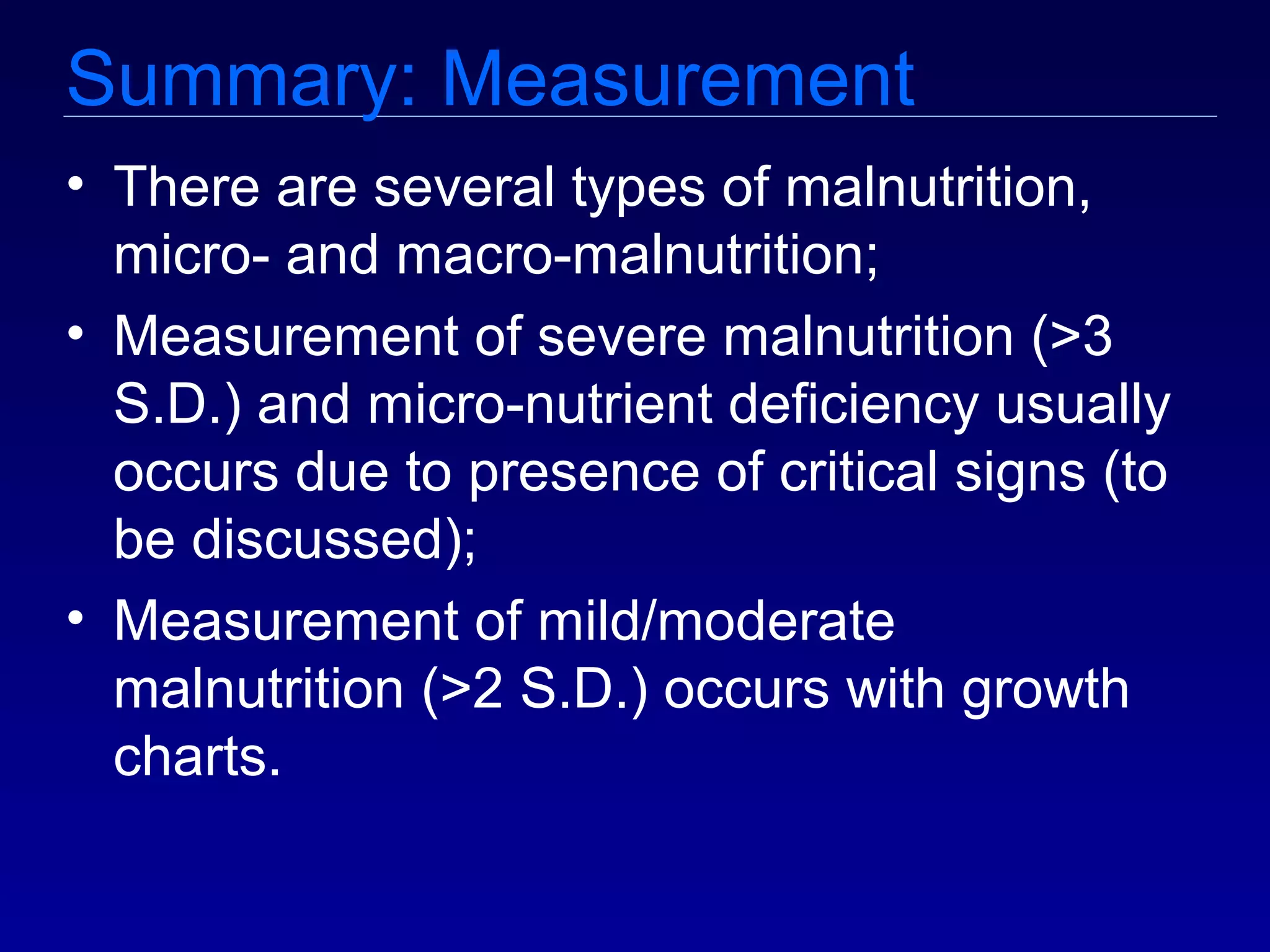 Nutrition and the Physiology of Malnutrition | PPT