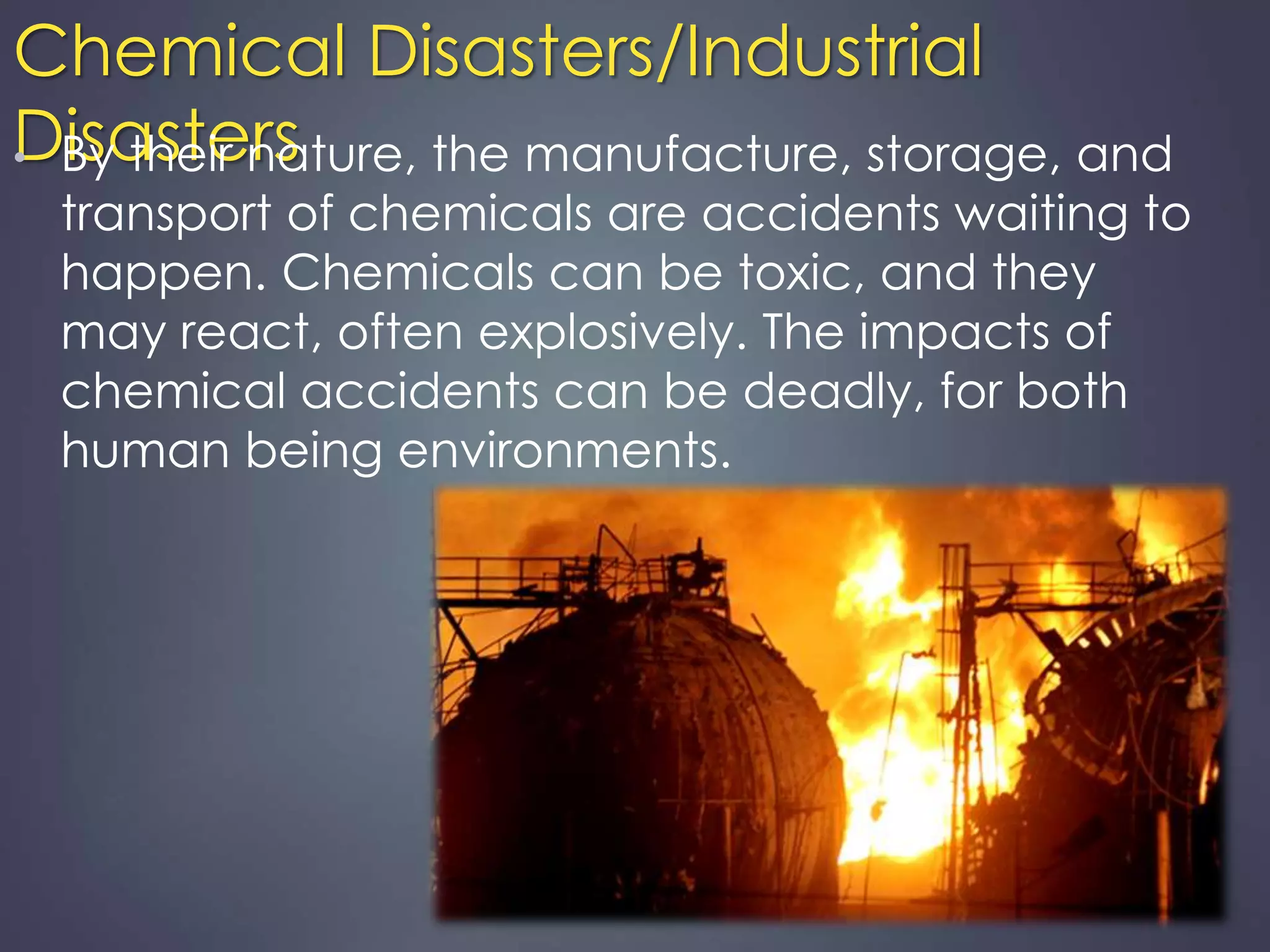 Man made disaster | PPTX