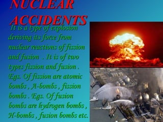 Man made disaster | PPTX