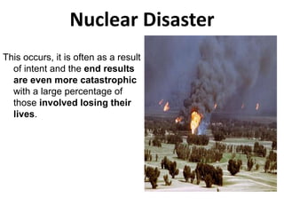 Man made disaster | PPTX