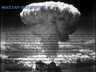 Man made disasters | PPTX