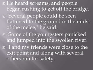 Manmade disasters Stampede | PPTX