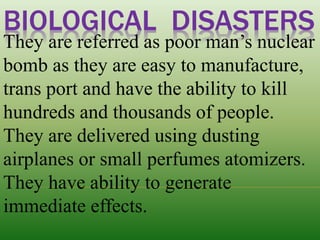 Man Made Disasters Biological Disasters