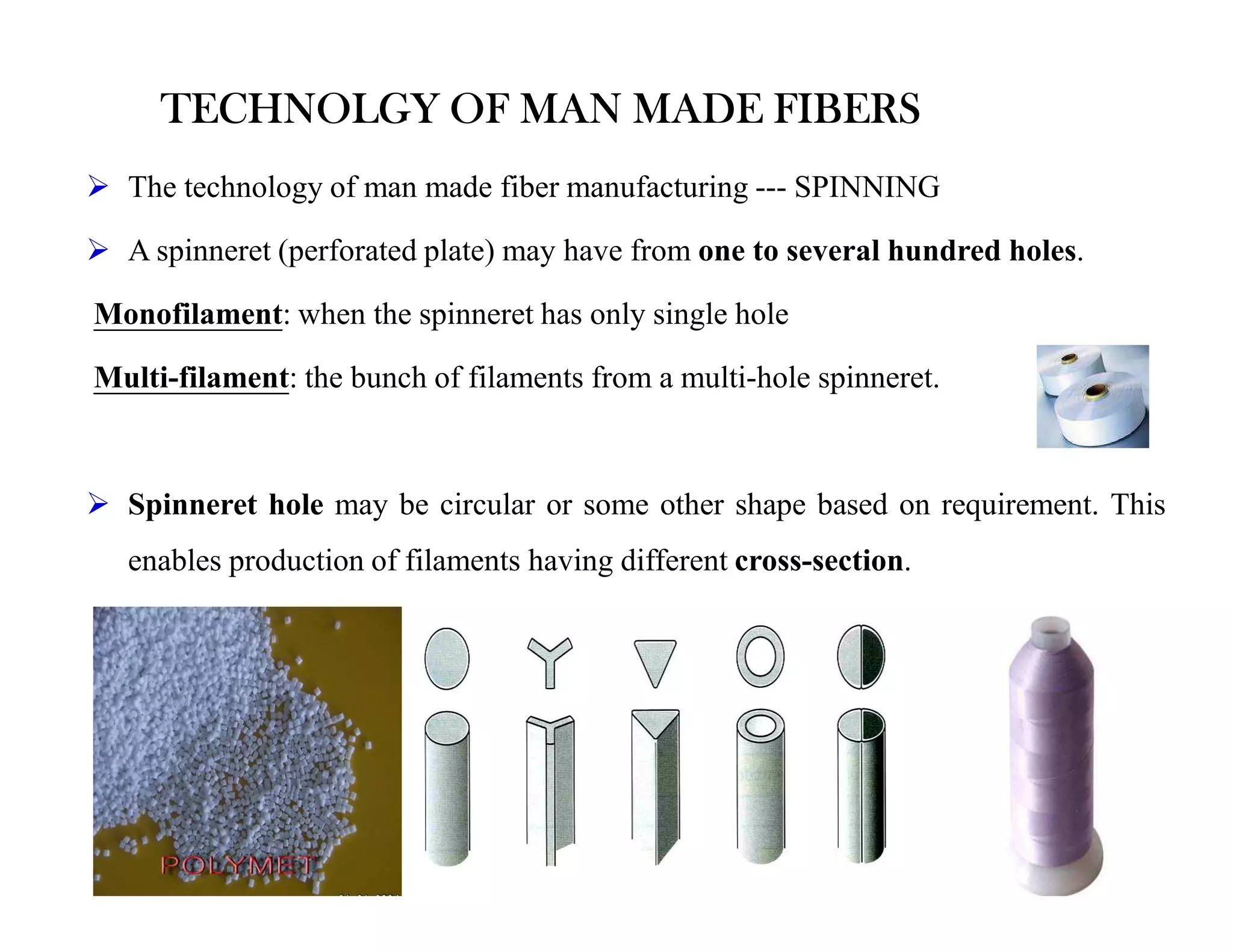 Man made fiber formation and regenerated fibers | PDF
