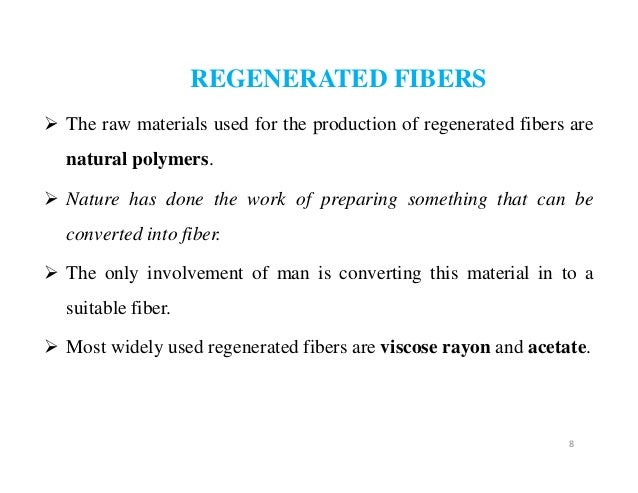 Man made fiber formation and regenerated fibers