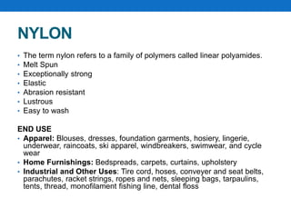 Man made fibers | PPTX