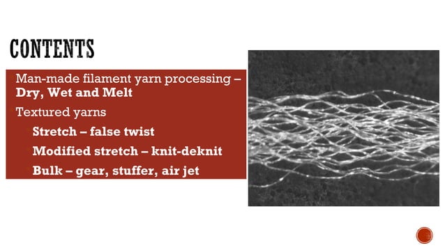 Manmade filaments & textured yarn_Dr.Ash