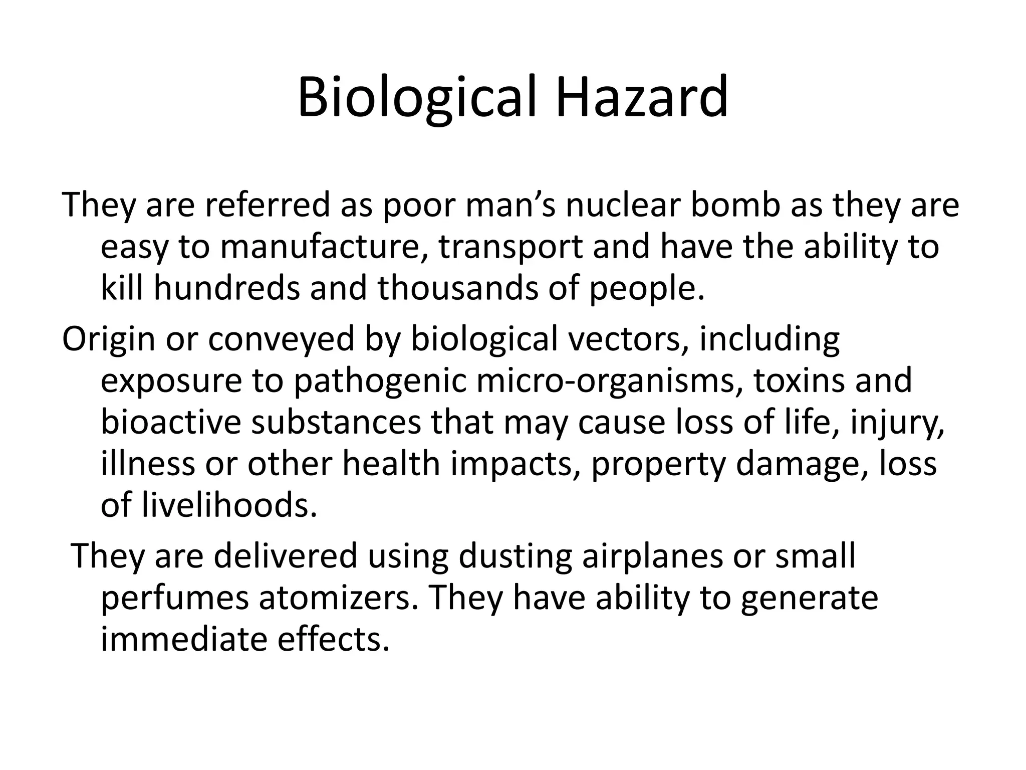 Man made hazards | PPTX