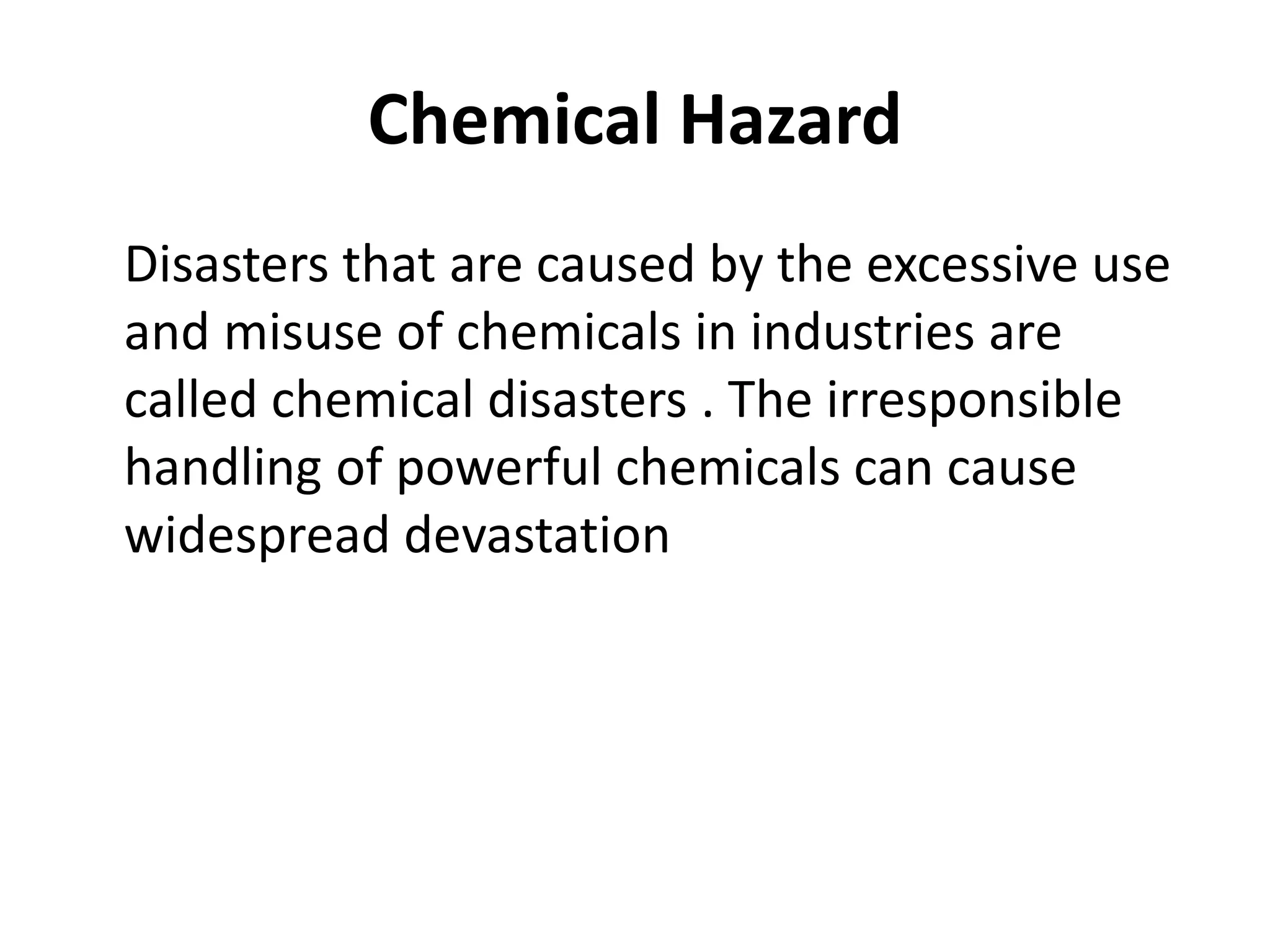 Man made hazards | PPTX